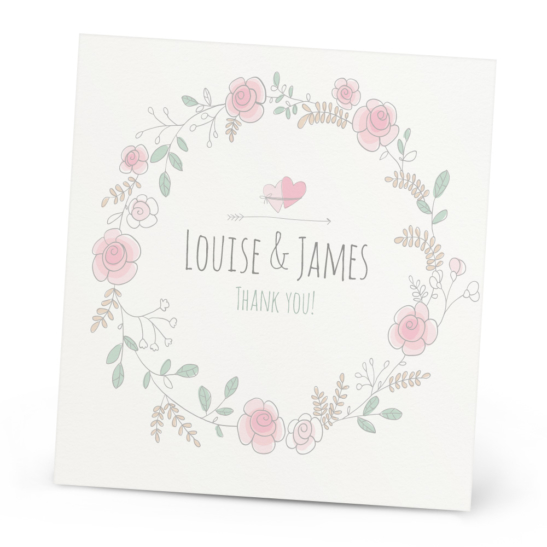 Layla Thank You Card - Beautiful Wishes