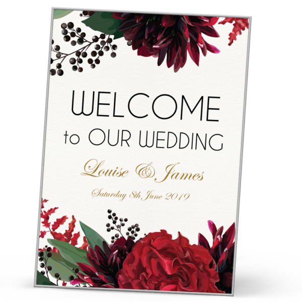 Georgia Welcome Sign - Wedding Stationery by Beautiful Wishes